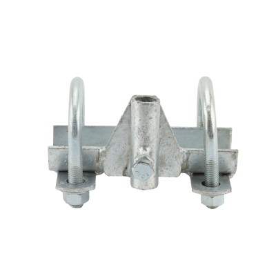 Chain Link Heavy Duty Track Wheel Bracket 2 U Bolts for (1 5/8 or 1 7/8 ...