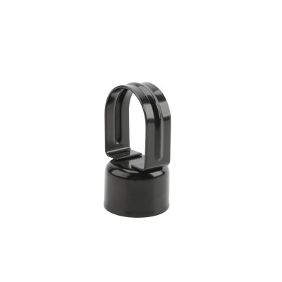 Chain Link 2" [1 7/8" OD] x 1 5/8" Black Top Rail Eye Top Loop Cap ...
