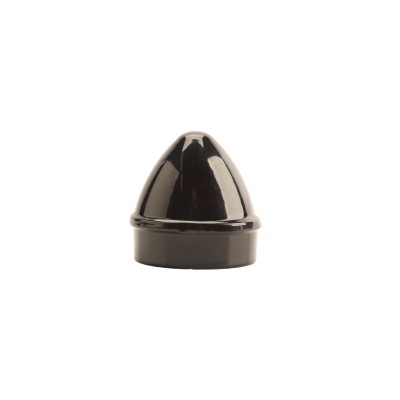 Chain Link 1 3/8" Black Die-Cast Aluminum External Acorn Post Cap Chain ...