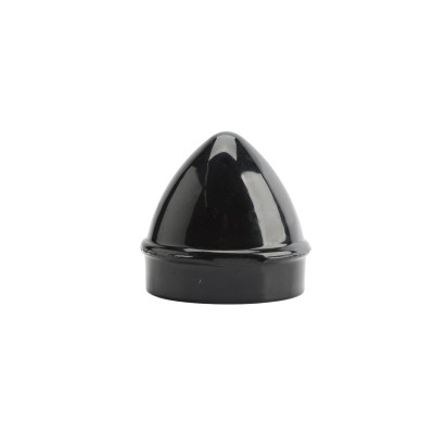 Chain Link 1 5/8" Black Die-Cast Aluminum External Acorn Post Cap Chain ...