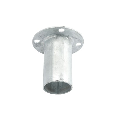 Chain Link 1 5/8" (Fits 1 5/8" OD) Post Floor Flanges - Pressed Steel ...