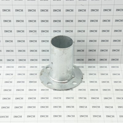 Chain Link 1 5/8" (Fits 1 5/8" OD) Post Floor Flanges - Pressed Steel ...
