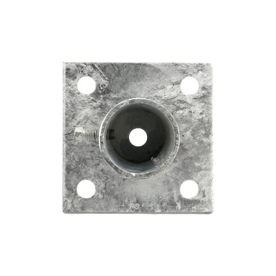 Chain Link Fence 2" (Fits 1 7/8" OD) Post Floor Flanges - Pressed Steel ...