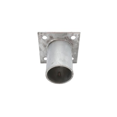 Chain Link Fence 3" (Fits 2 7/8" OD) Post Floor Flanges - Pressed Steel ...