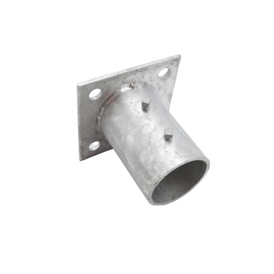 Chain Link Fence 3" (Fits 2 7/8" OD) Post Floor Flanges - Pressed Steel ...
