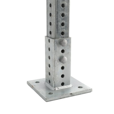 2" x 2" Square Sign Post Floor Anchor Flange Sign Post Mounting Base ...