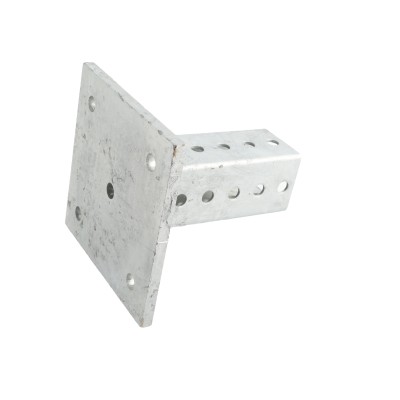 2" x 2" Square Sign Post Floor Anchor Flange Sign Post Mounting Base ...