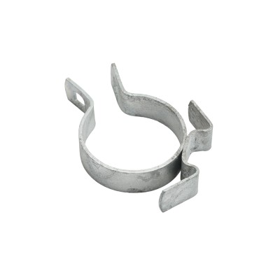 Chain Link 2 1/2" [2 3/8" OD] Clamp-On Post Keeper Bracket Spring Gate ...